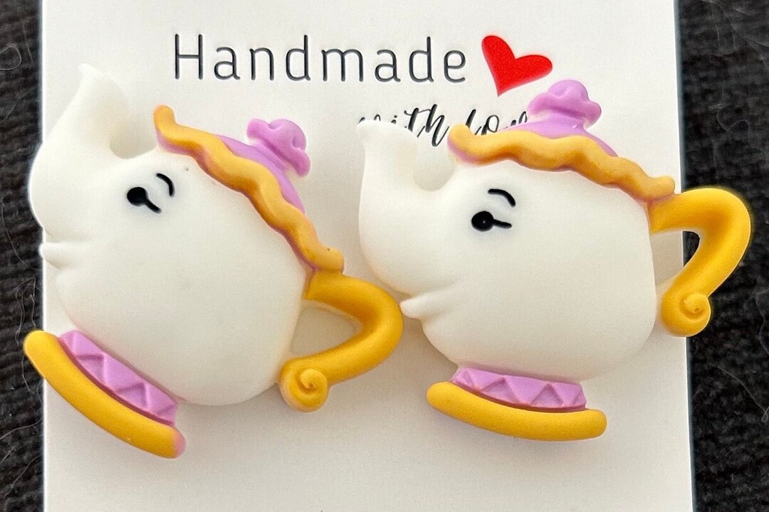 Handmade Disney Beauty and the Beast Mrs Potts Earrings - Etsy