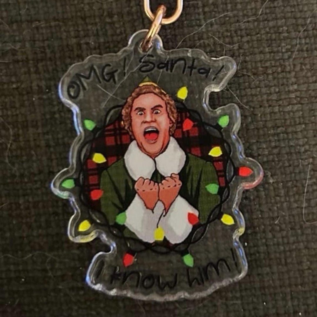 Handmade Buddy the Elf Keychain - Etsy