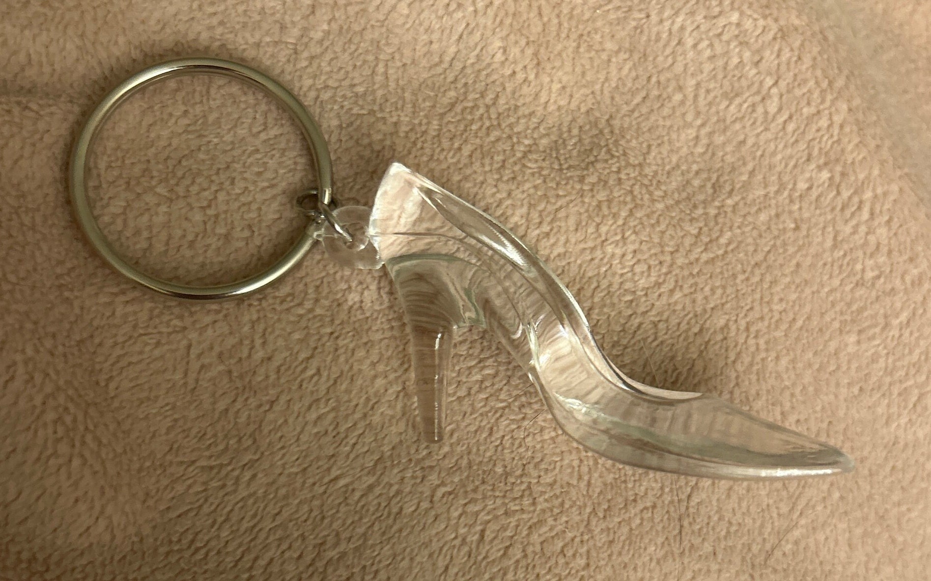 Handmade Disney Cinderella Glass Slipper Keychain - Etsy