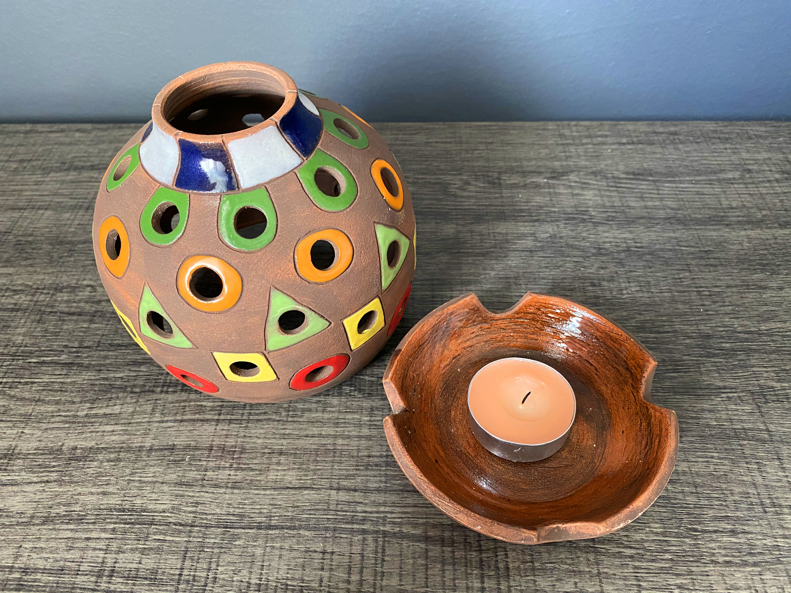 Pottery Luminaire Candleholder Handmade Ceramic Candle Holder - Etsy.de