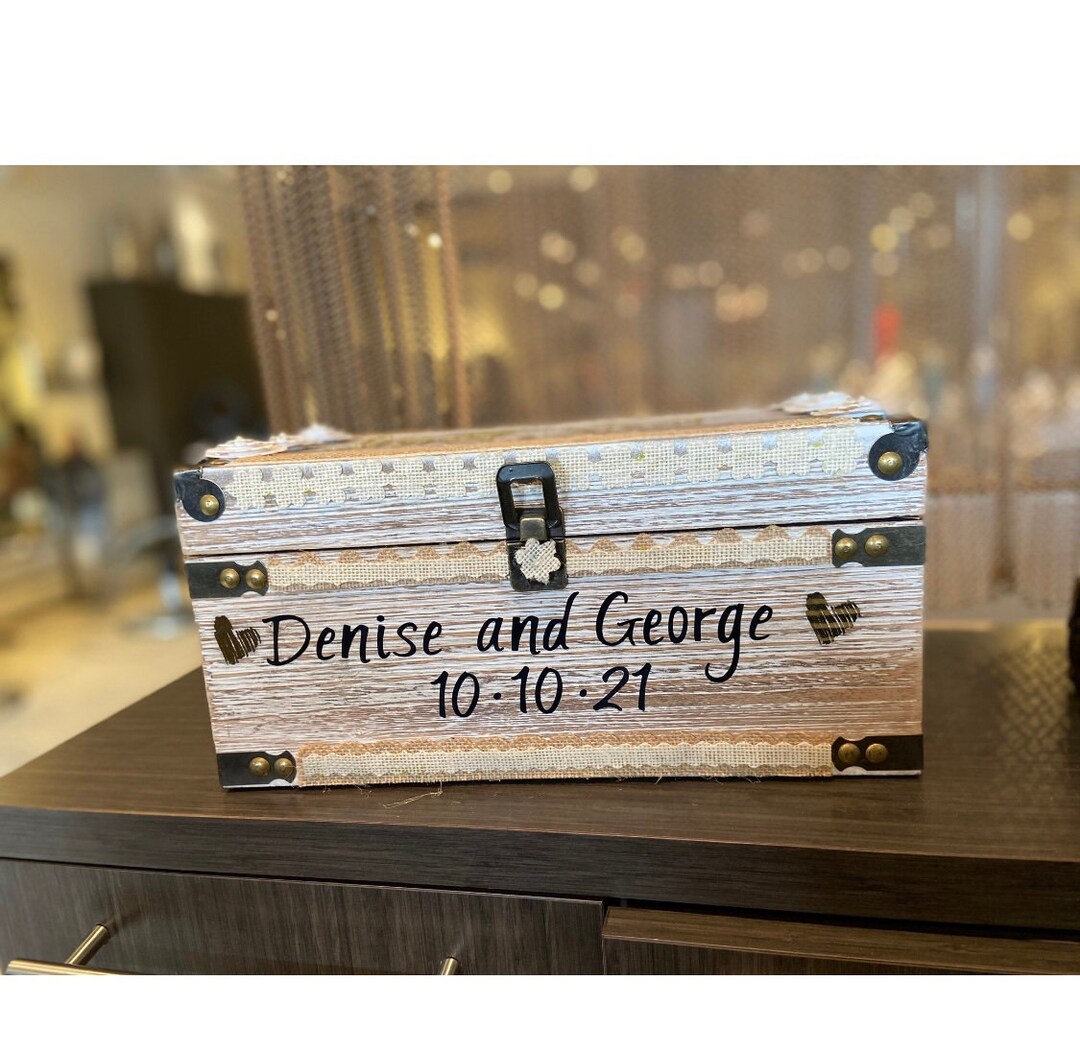 Personalized Wedding Card Box - Etsy