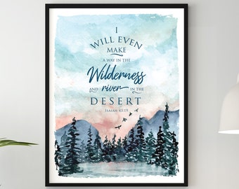 Bible Verse Wall Art Framed - Etsy