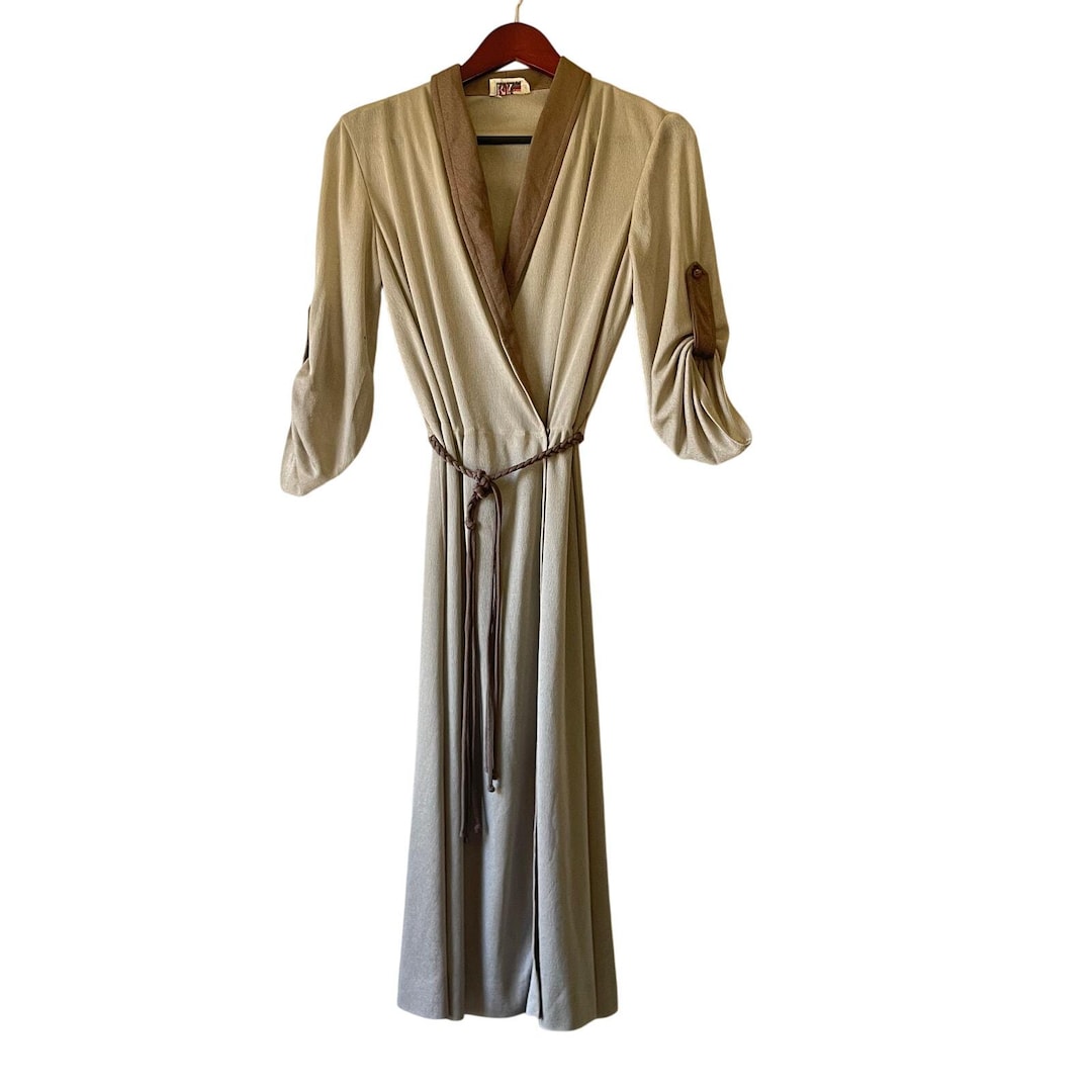 Vintage 70s Luxe Sparkle True Wrap Midi Party Dress Size Small - Etsy