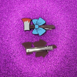 Bow Axe Horror Movie Hair Clips, Spooky Hair Accessories, 3D Printed ...