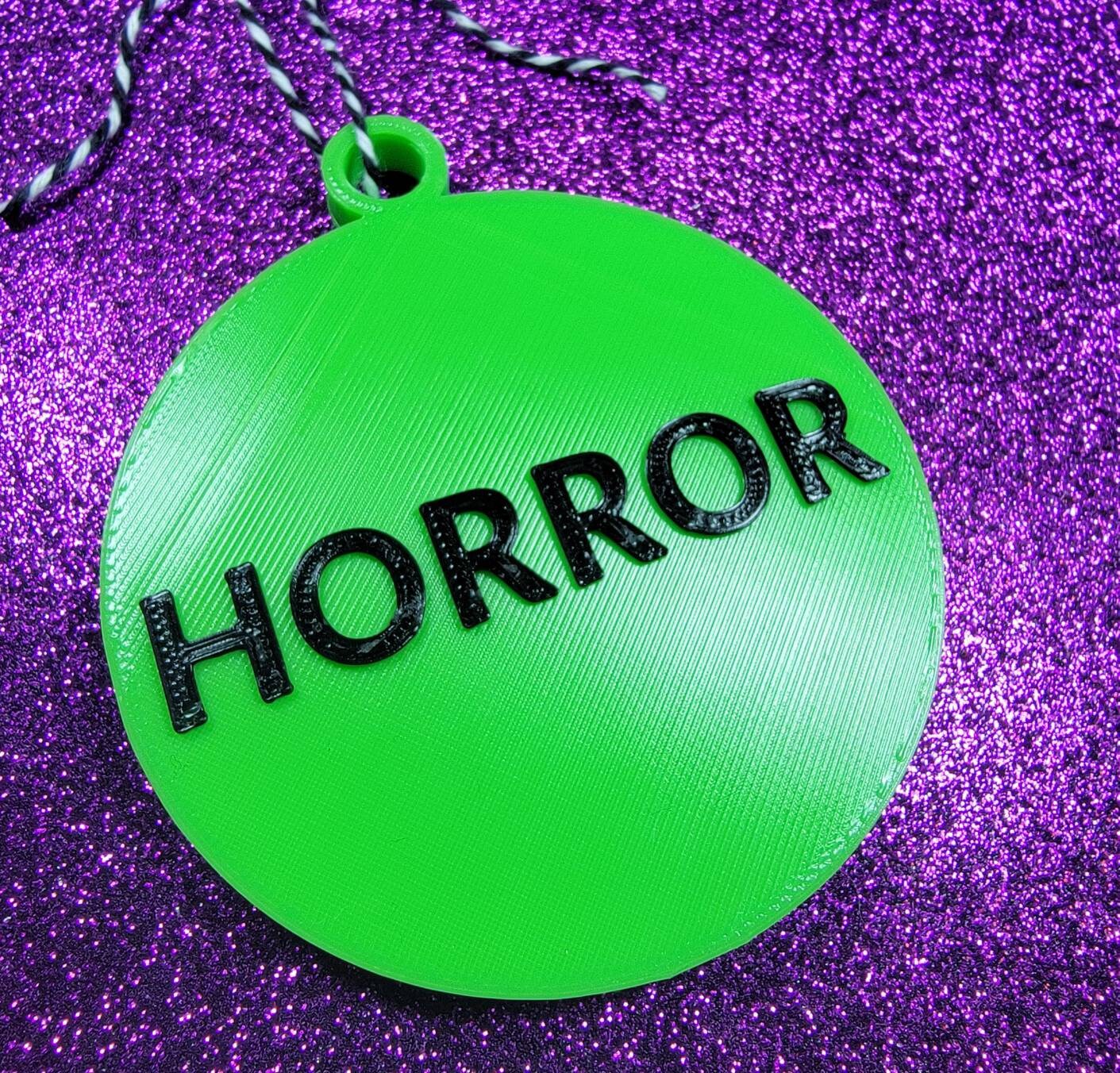 Horror VHS Sticker 3D Printed Spooky Christmas Ornament - Etsy