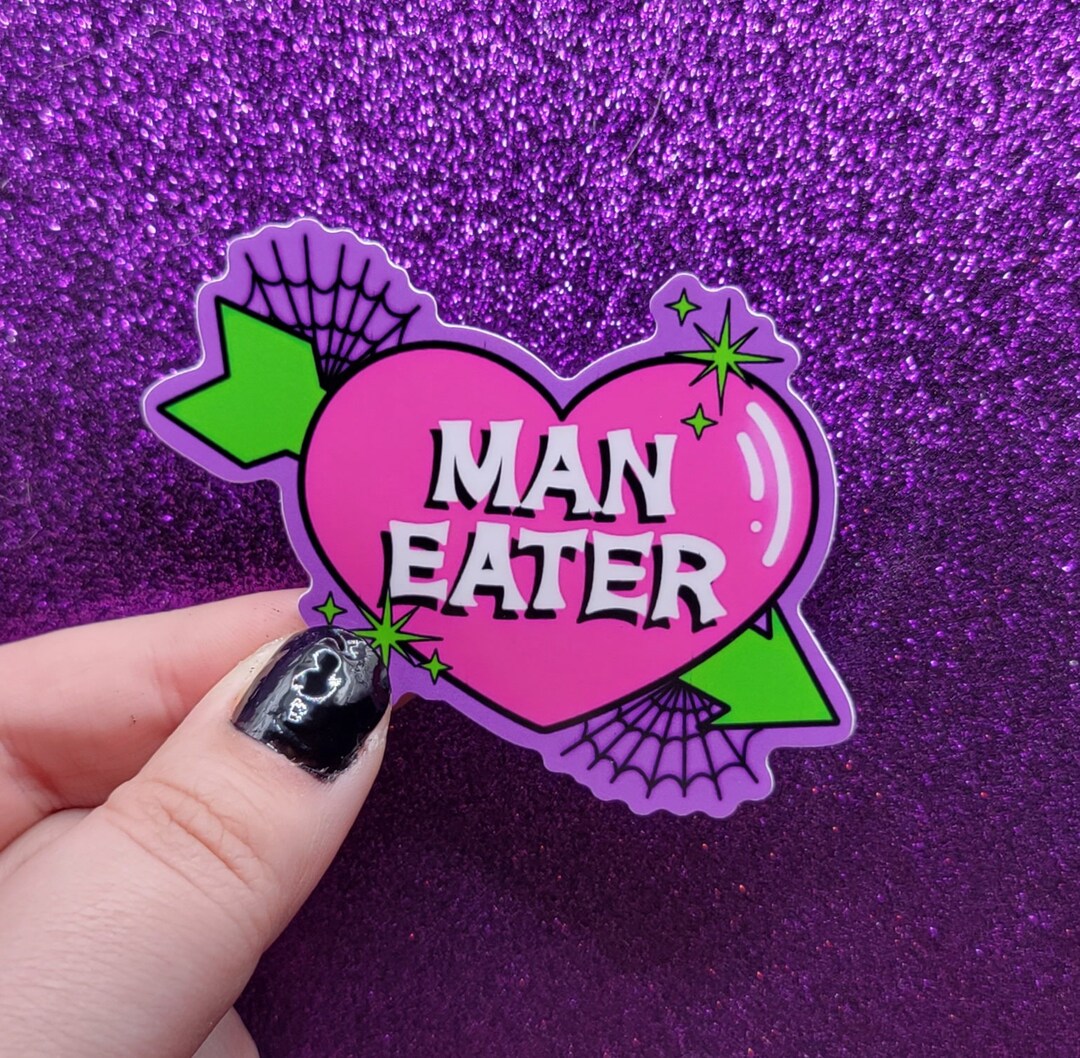 Man Eater Sticker 2.75"x3" - Etsy