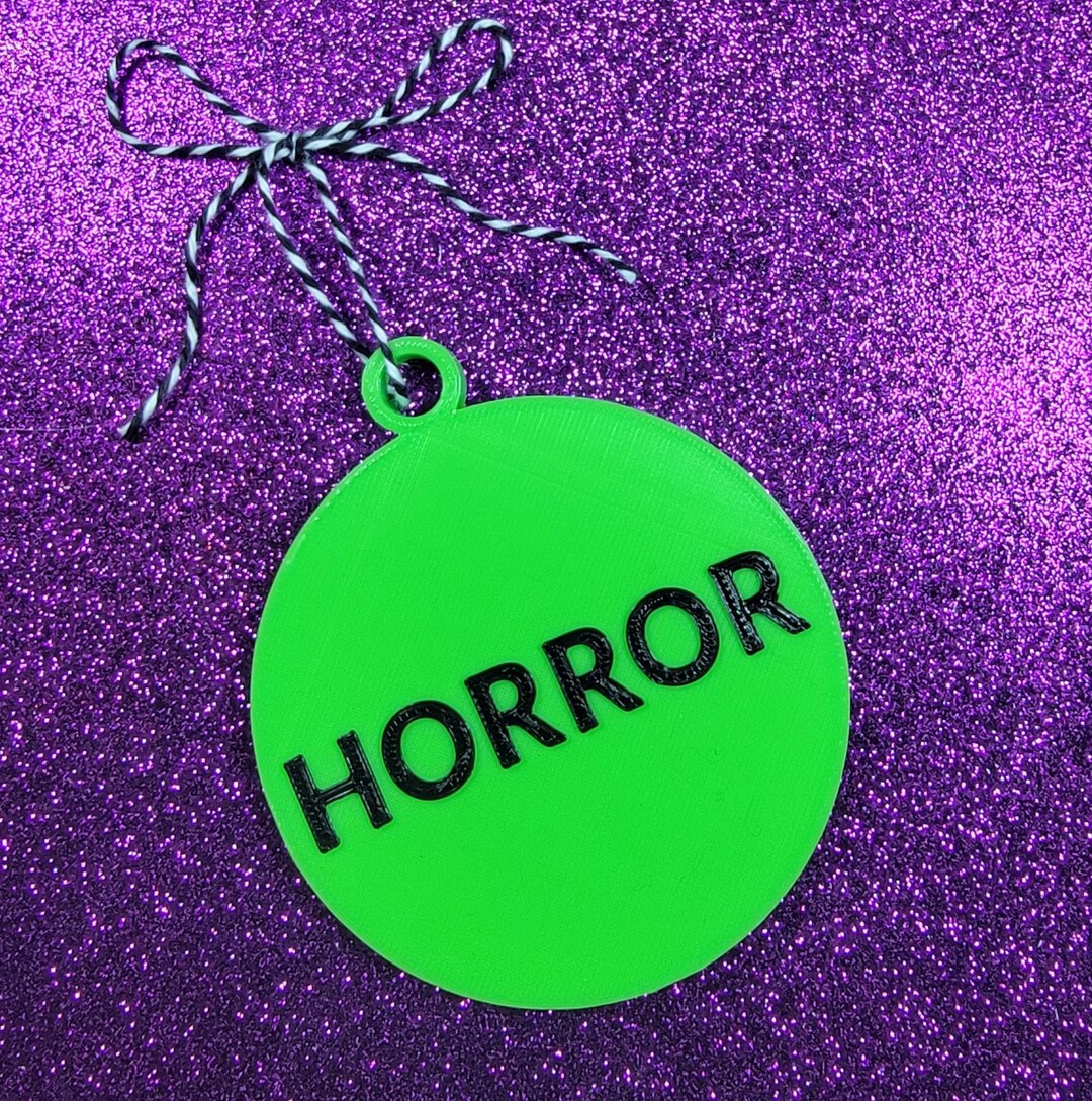 Horror VHS Sticker 3D Printed Spooky Christmas Ornament - Etsy