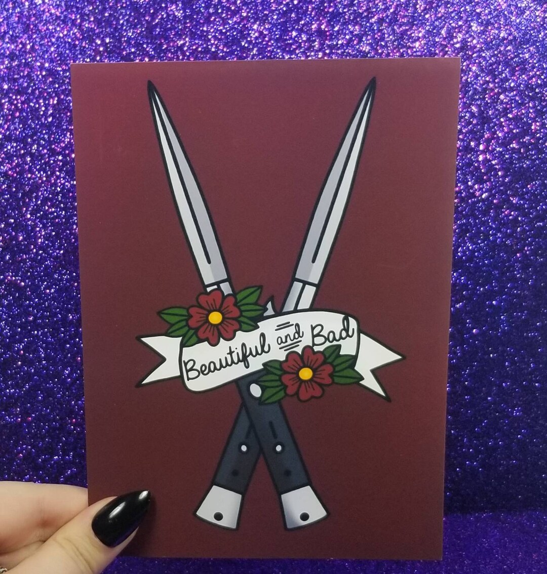 Beautiful and Bad Horror Movie Art Print 5"x7" - Etsy