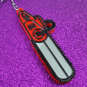 Groovy Chainsaw 3D Printed Spooky Christmas Ornament - Etsy