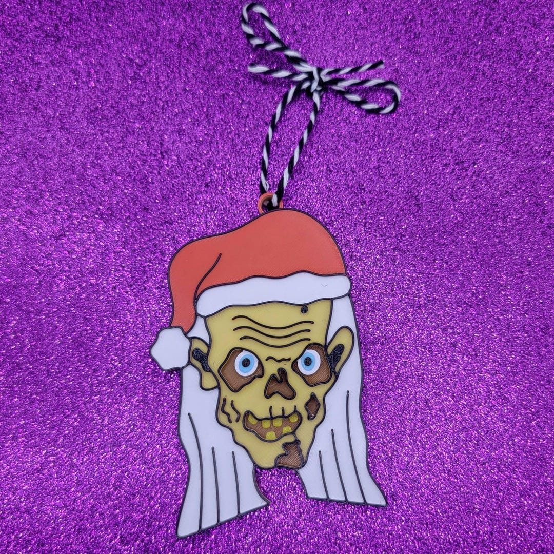 Santa Crypt 3D Printed Spooky Christmas Ornament - Etsy