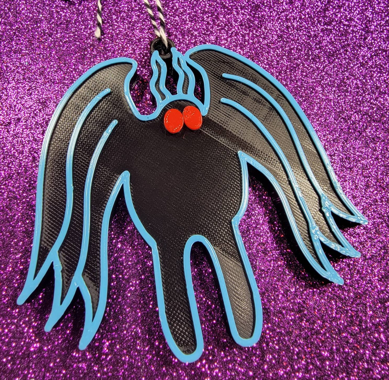 Mothman 3D Printed Cryptid Spooky Christmas Ornament - Etsy Australia