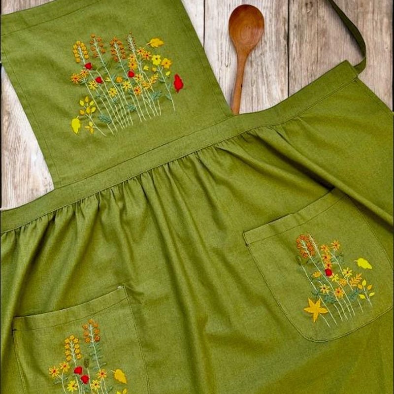 Embroidered Aprons - Etsy Australia