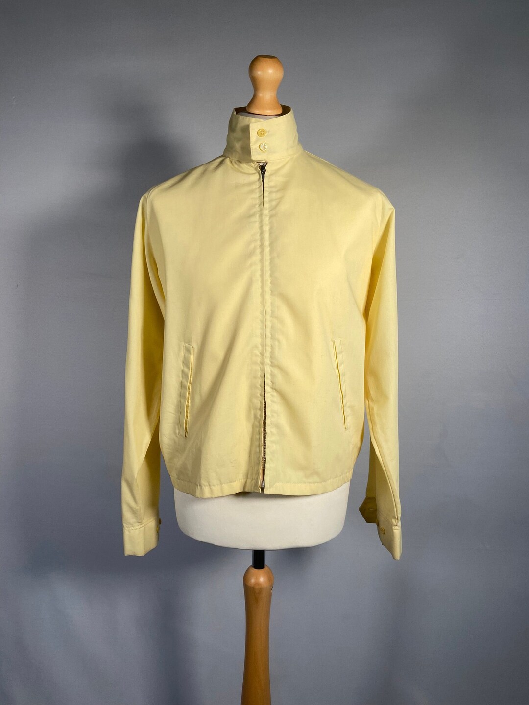 1960s Lemon Permanent Press Jacket by Mr. Leggs - Etsy