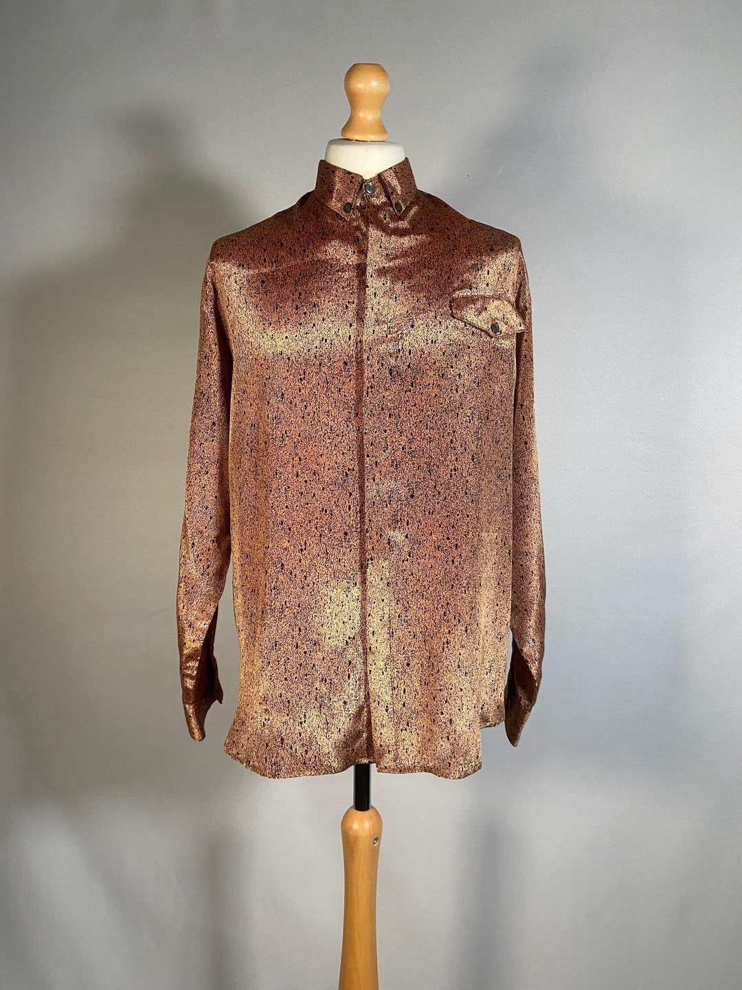 1980s Copper Shirt Speckled With Black - Etsy