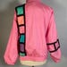 1980s Pink Nylon Jacket With Modernist Appliqué by Towne - London Fog ...