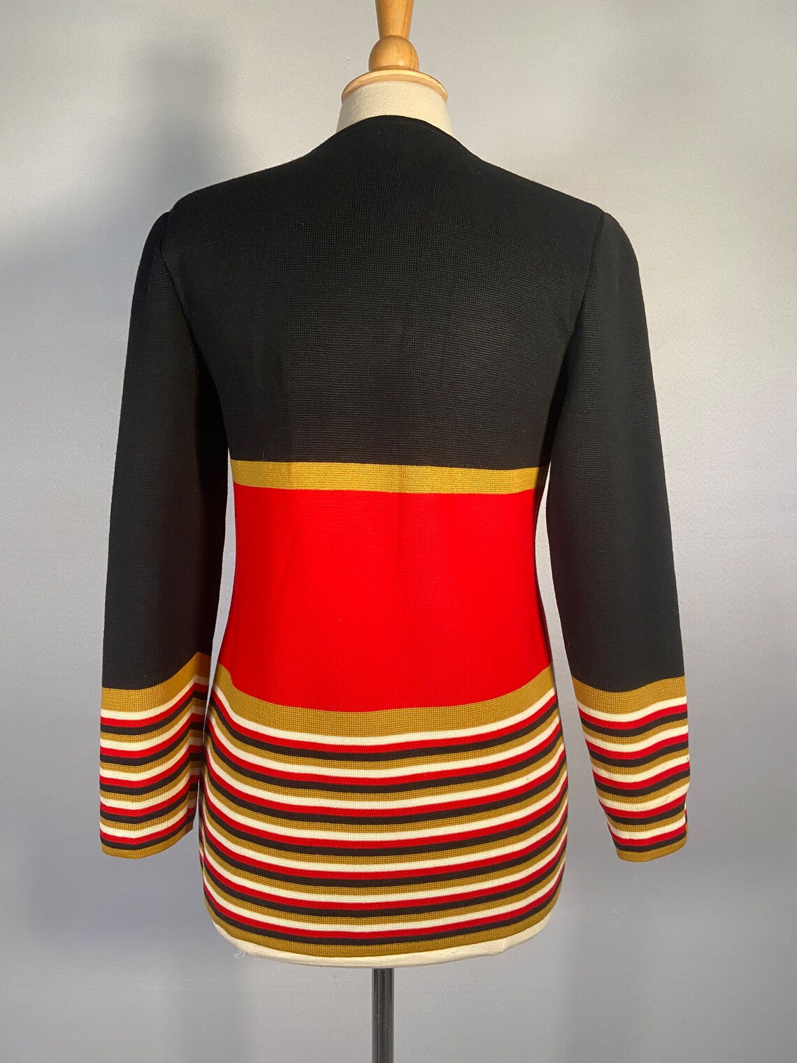 1960s Interlocking Striped Cardigan by Keiger LTD - Etsy