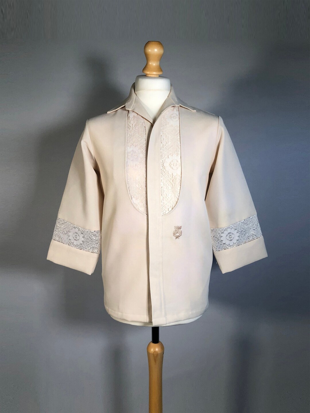 1970s Mens Hawaiian Lace Inset Dress Shirt by Beau Tiki - Etsy