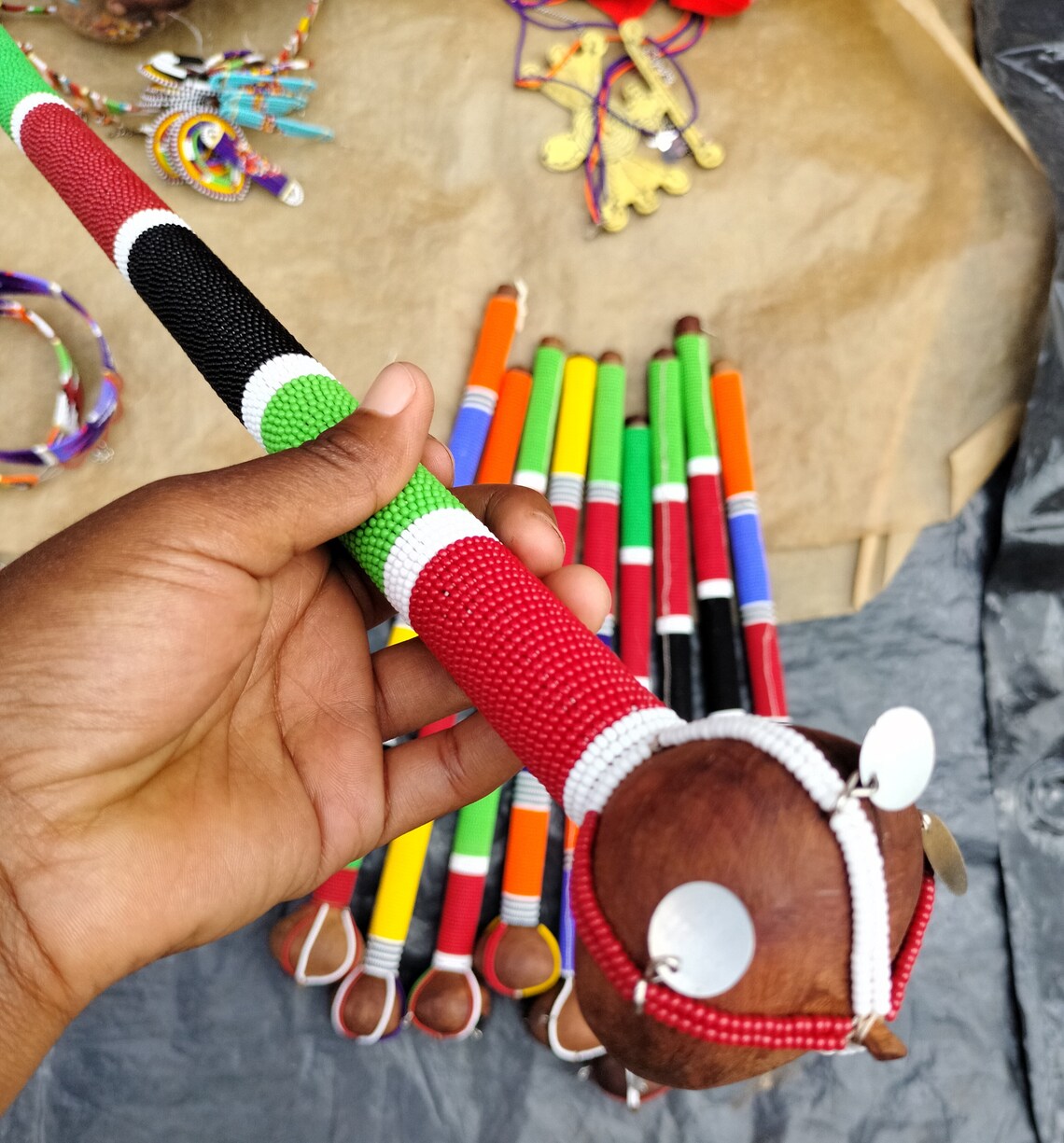 Tribal Masai Runguhome Decorwalking Stickauthority Stick | Etsy