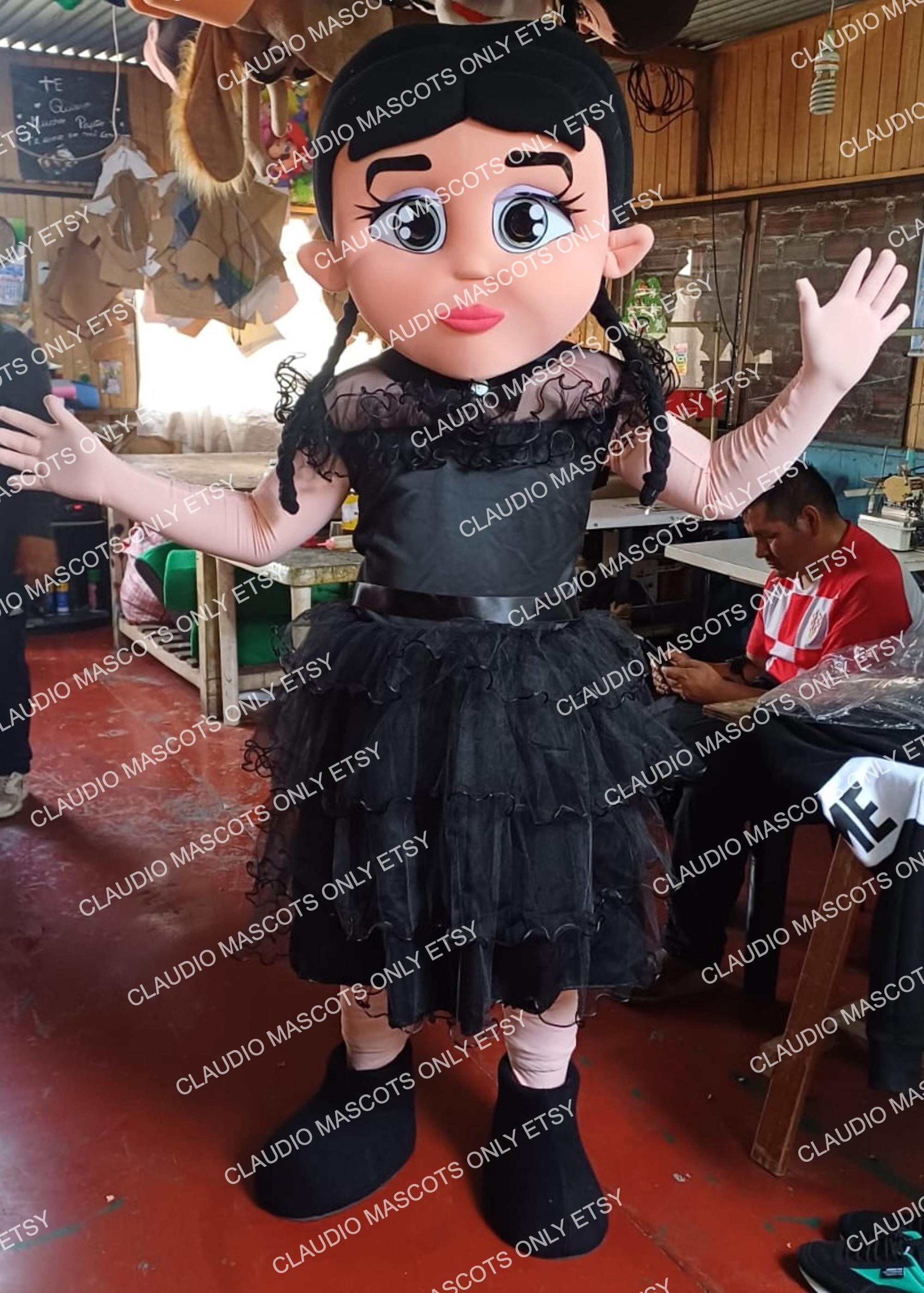 Wednesday Addams FREE SHIPPING Mascot Costume Easter Holiday Christmas ...