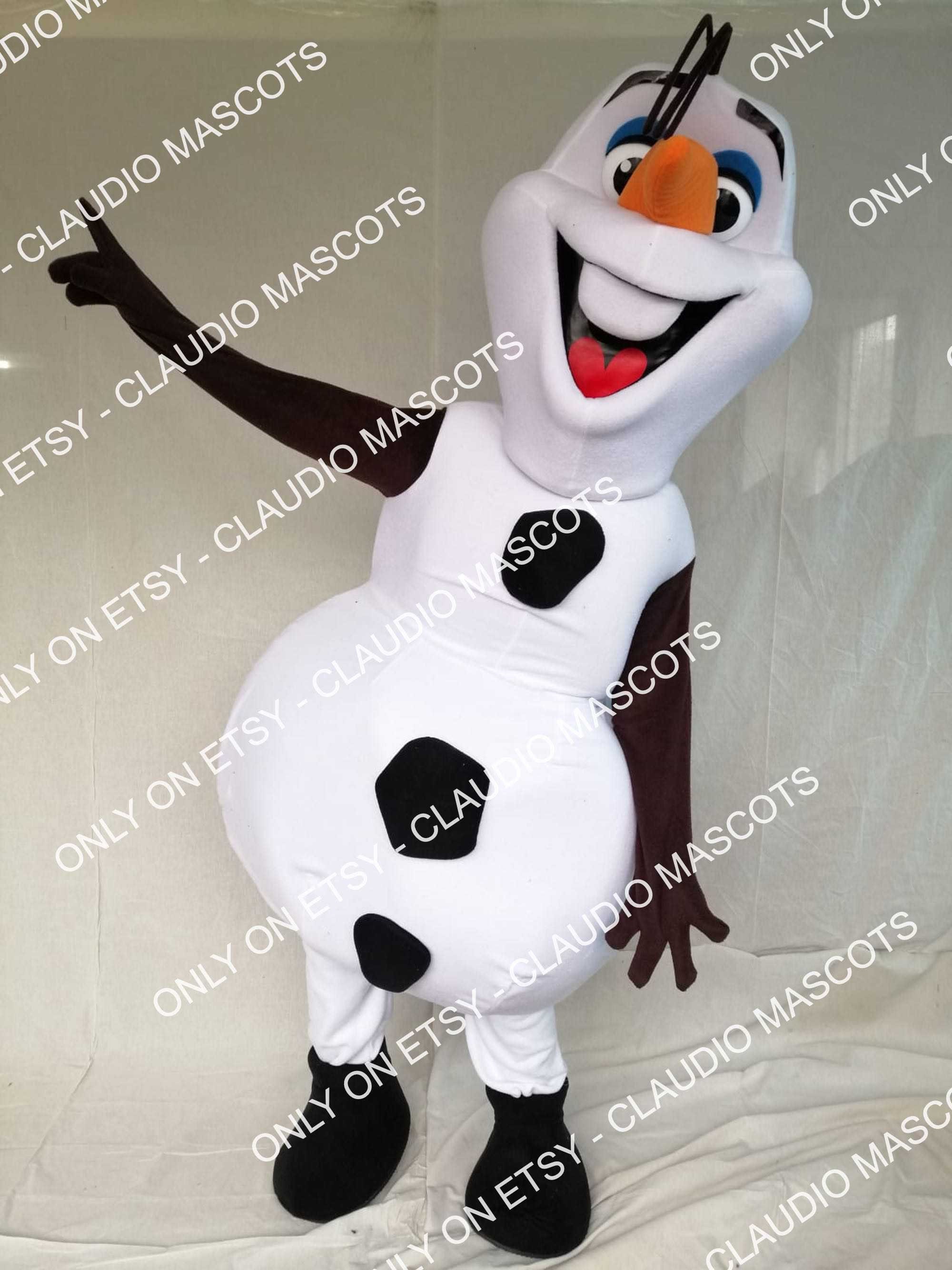 Frosty Snowman Frozen Cartoon Mascot Costume Professional - Etsy
