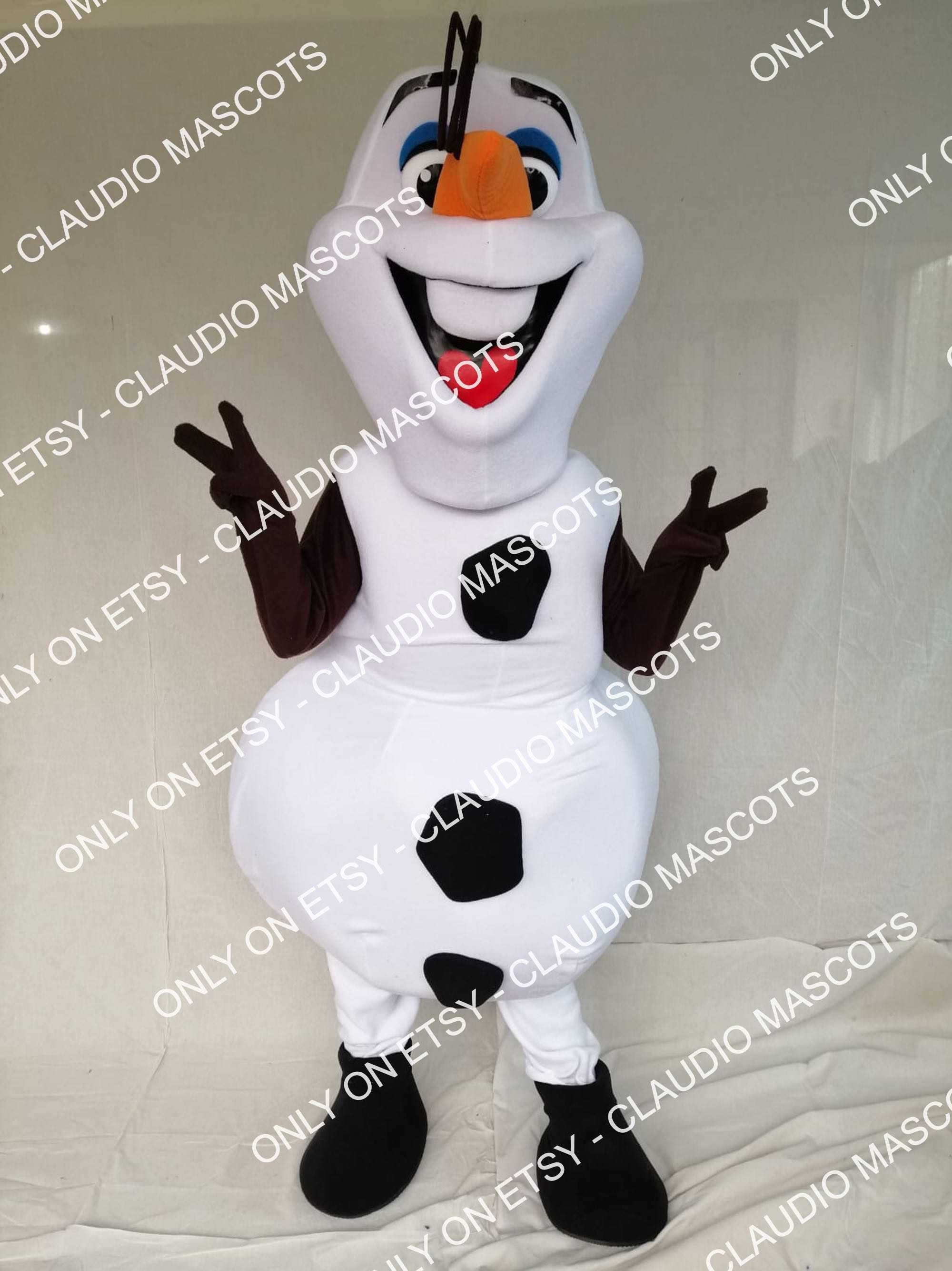 Frosty Snowman Frozen Cartoon Mascot Costume Professional - Etsy