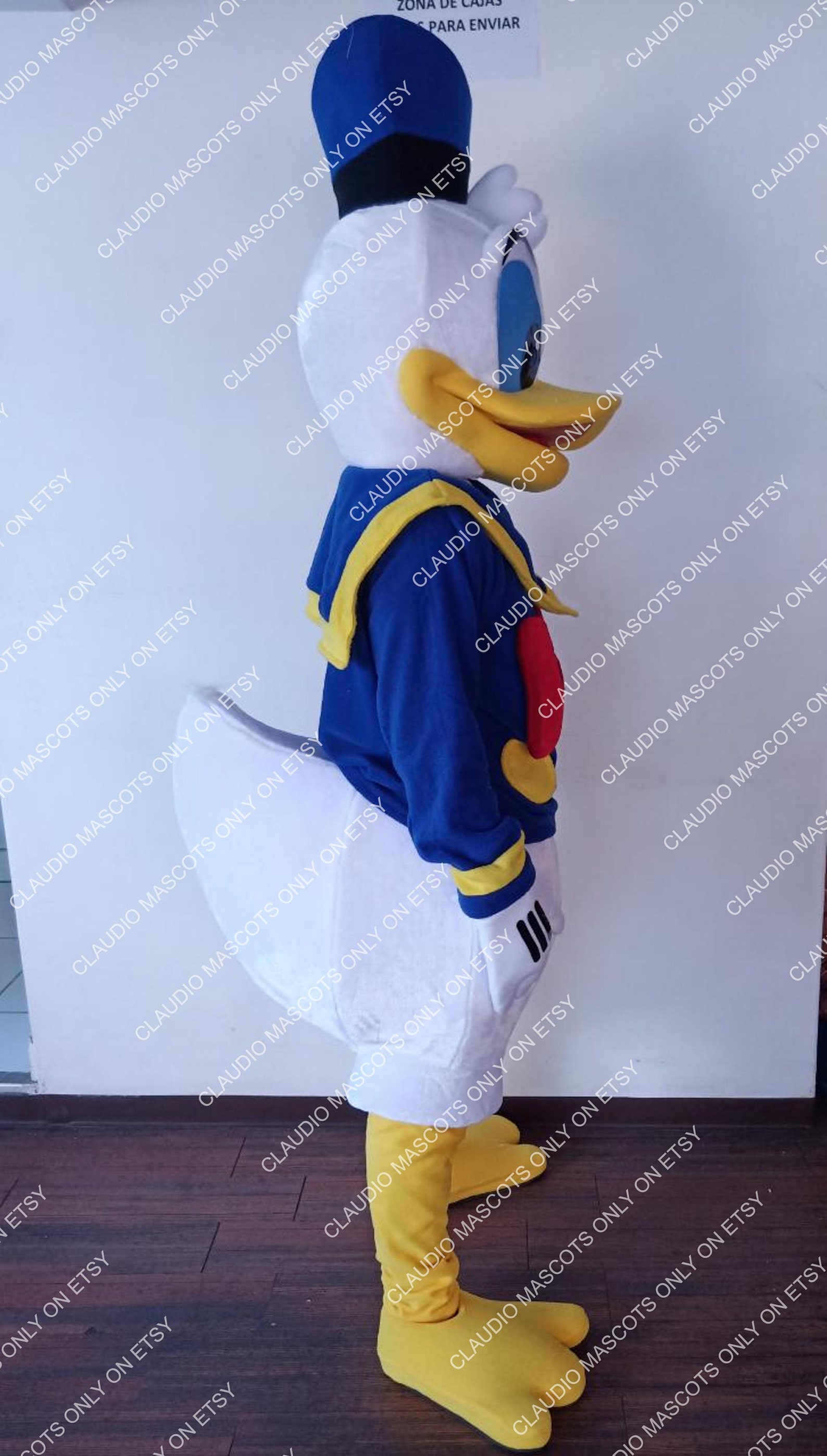 Donald Duck Mascot FREE SHIPPING Costume Professional Holiday Birthday ...