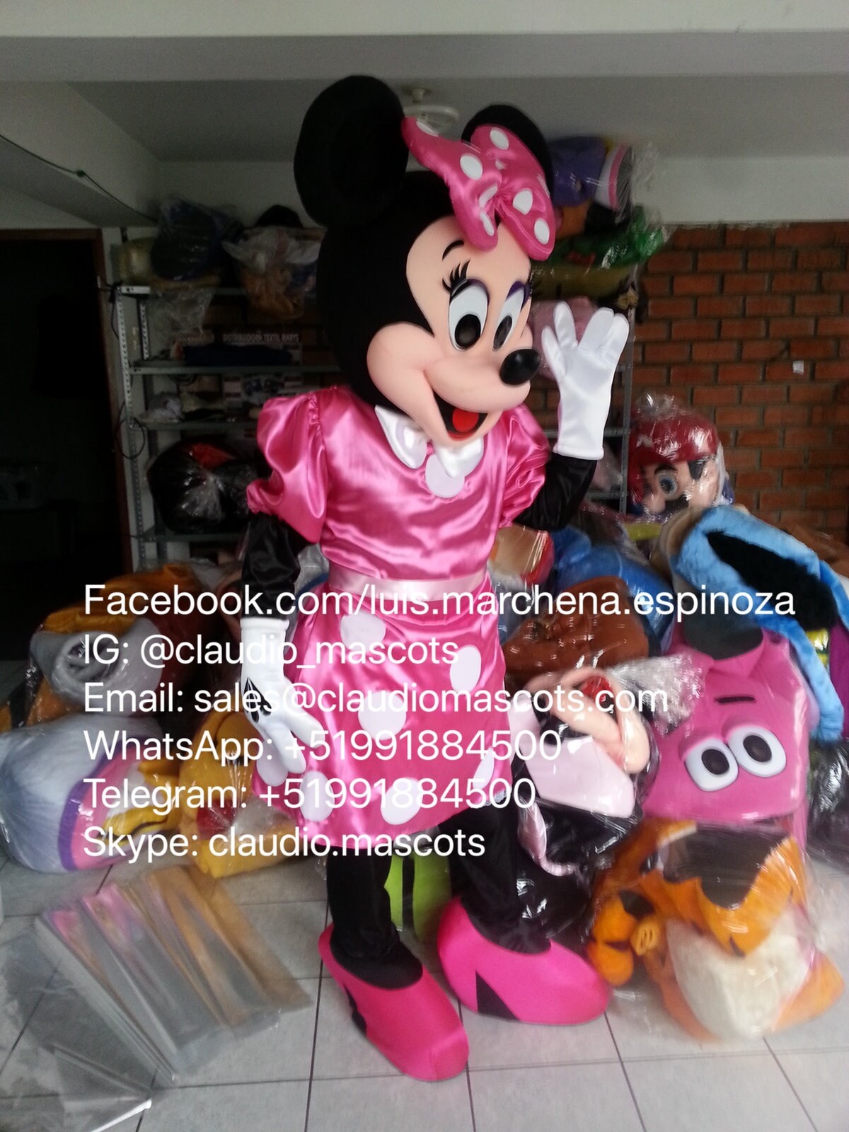 Minnie Mouse Pink Mascot Costume Adult Cartoon Character Etsy minnie-mouse-pink-mascot-costume-adult-cartoon-character-etsy