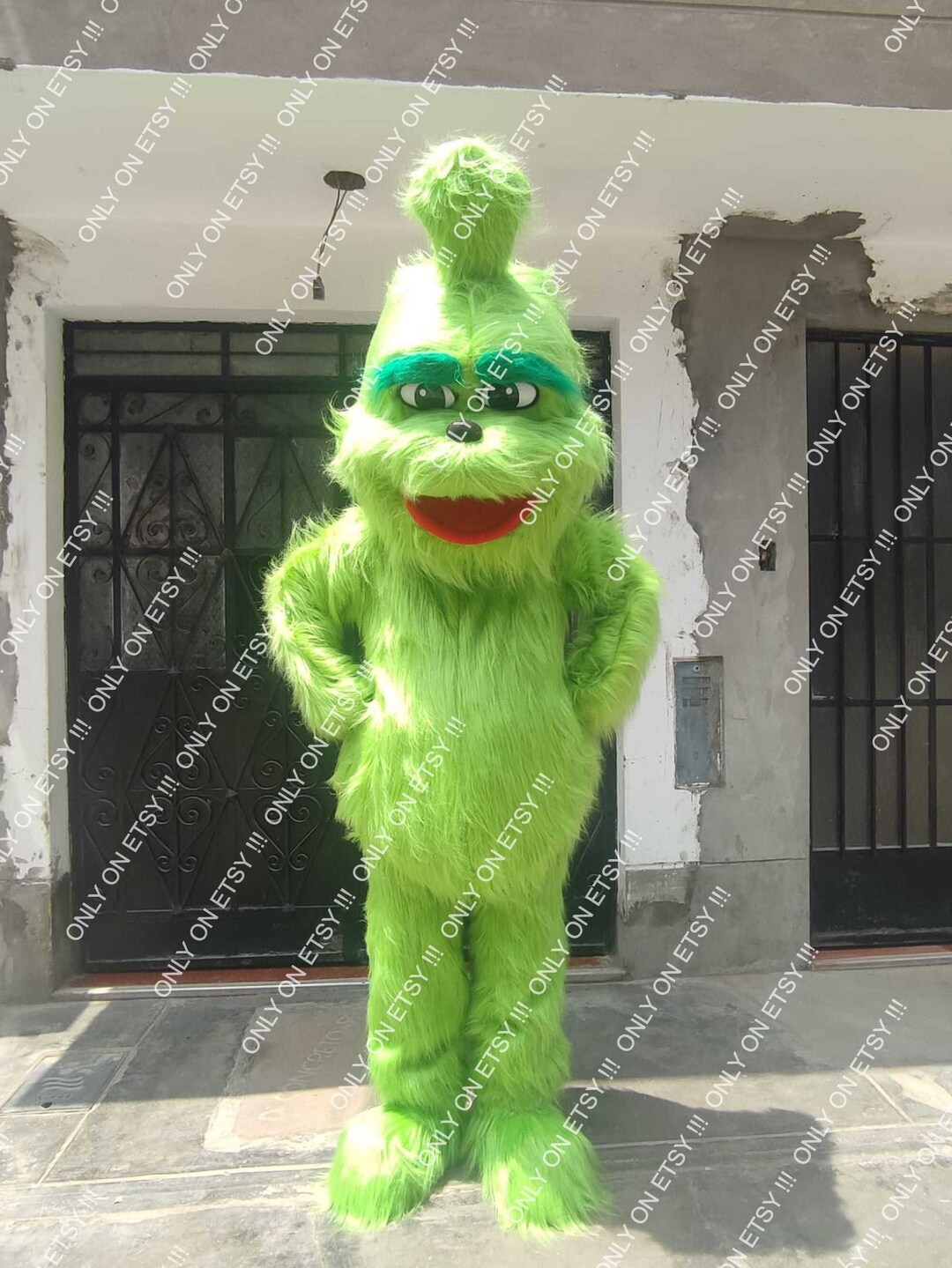 Green Monster FREE SHIPPING Grinch Christmas Mascot Costume Cartoon ...