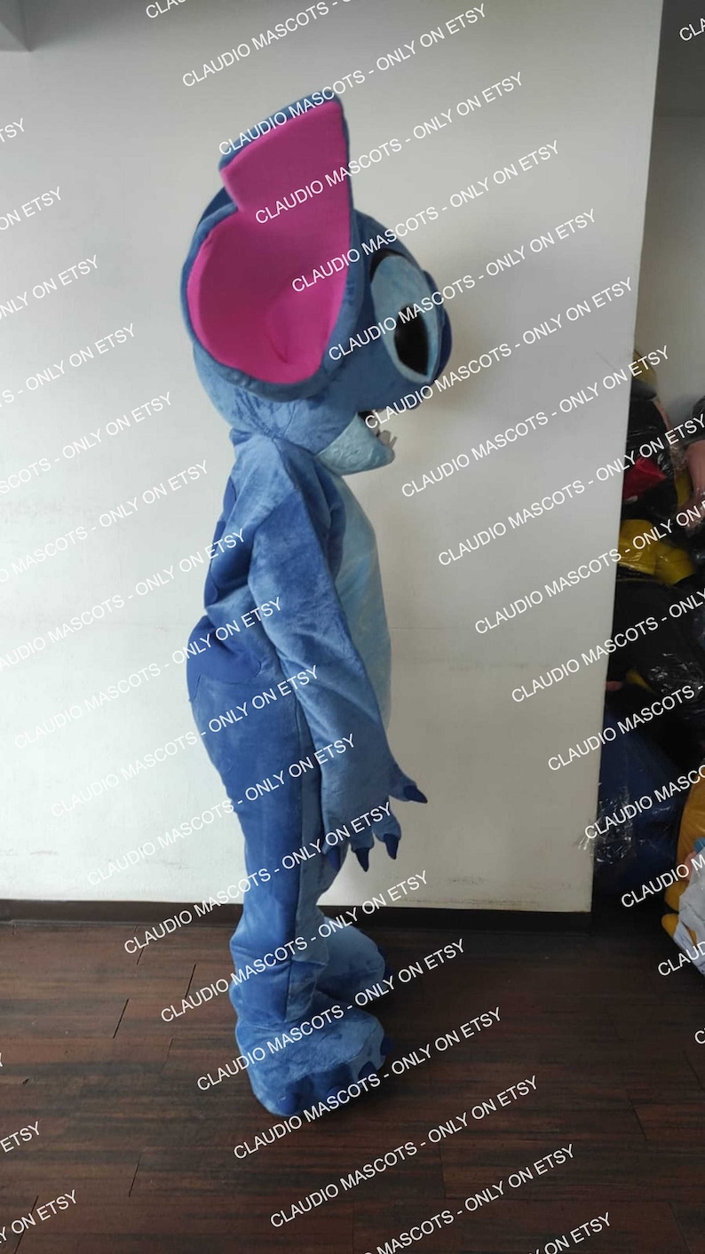 Blue Alien - Free Shipping - Stitch Mascot Costume Cartoon Mascot ...