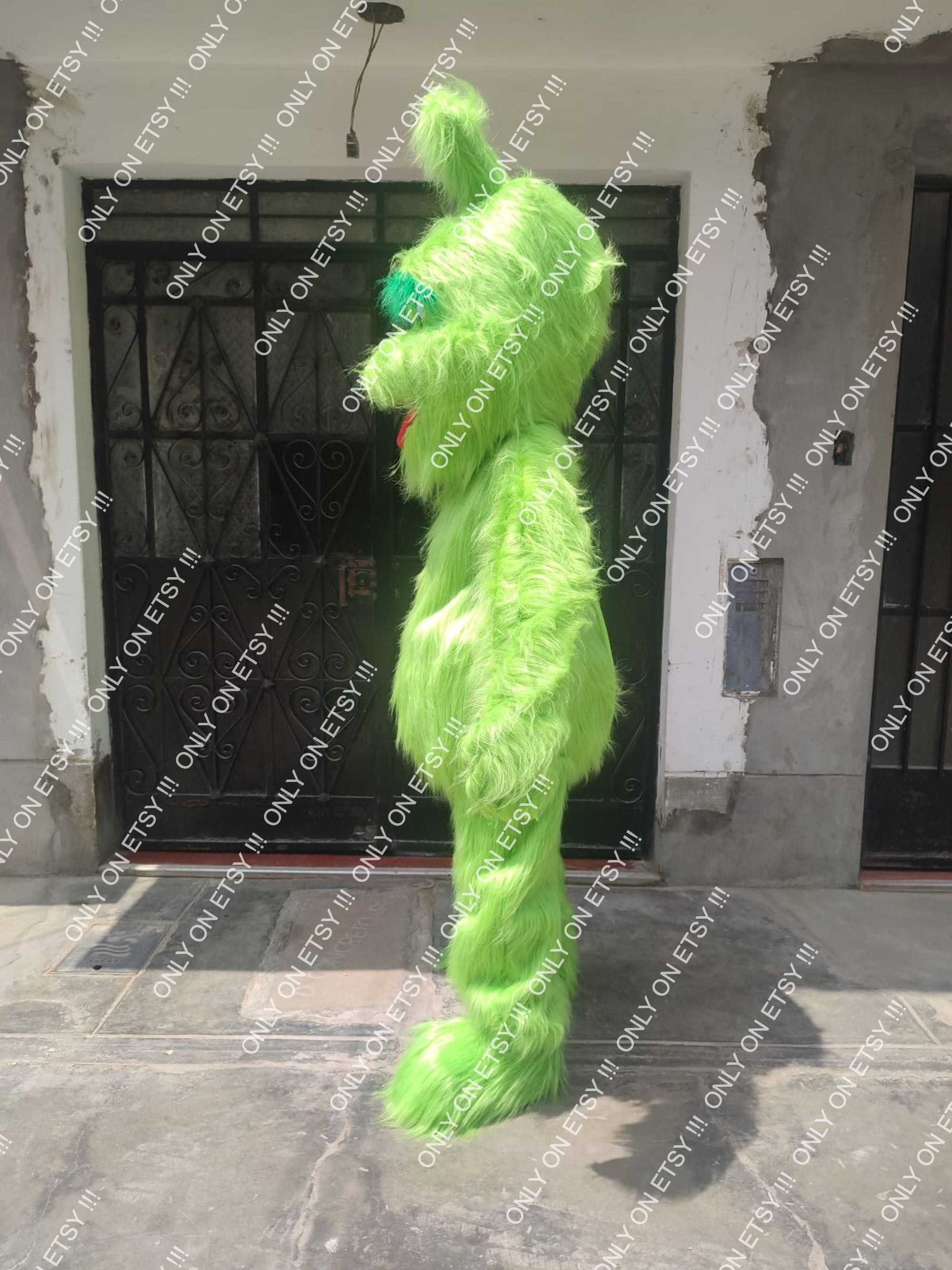 Green Monster Christmas Mascot Costume Cartoon Costume Professional ...