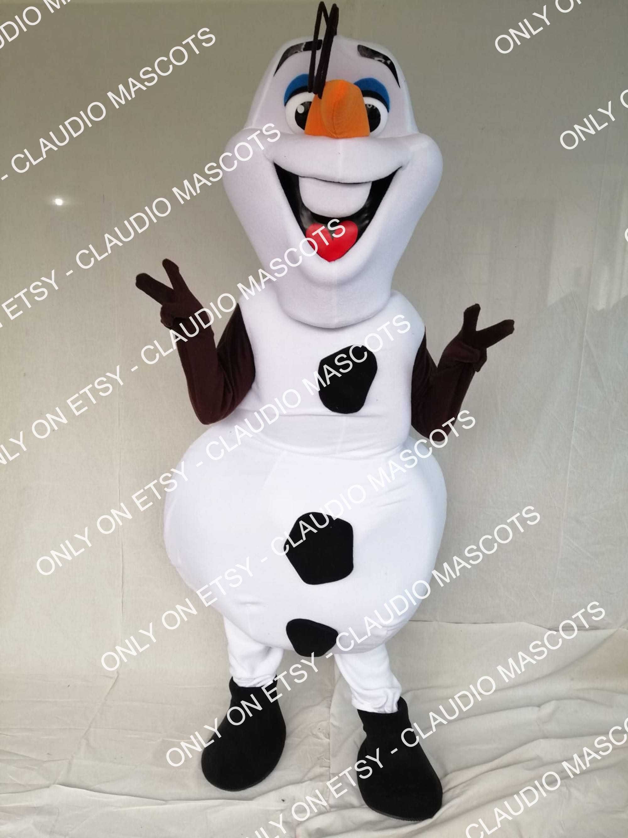 Frosty Snowman Frozen Cartoon Mascot Costume Professional - Etsy
