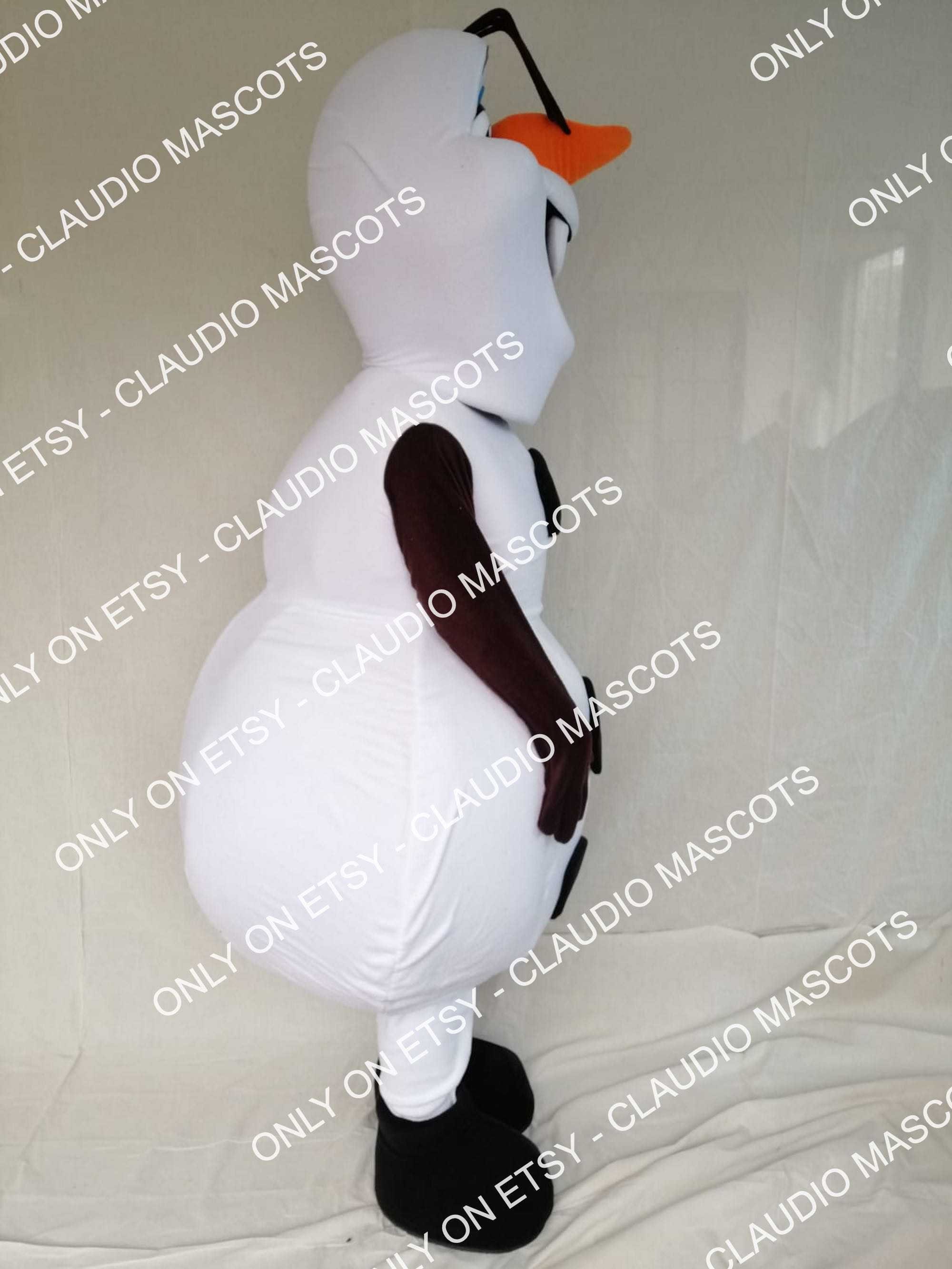 Frosty Snowman Frozen Cartoon Mascot Costume Professional - Etsy