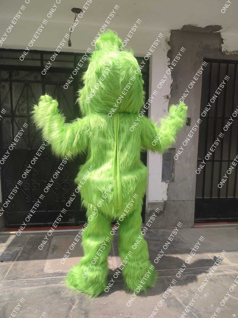 Green Monster Christmas Mascot Costume Cartoon Costume Professional ...