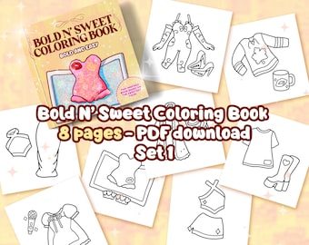 Bold N' Sweet Coloring Pages | Bold and Easy | Set 3 | Instant Download ...