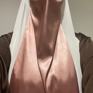 Elastic Satin-silk Half Niqab (choose Colour) - Etsy
