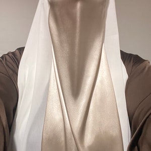 Elastic Satin-silk Half Niqab (choose Colour) - Etsy