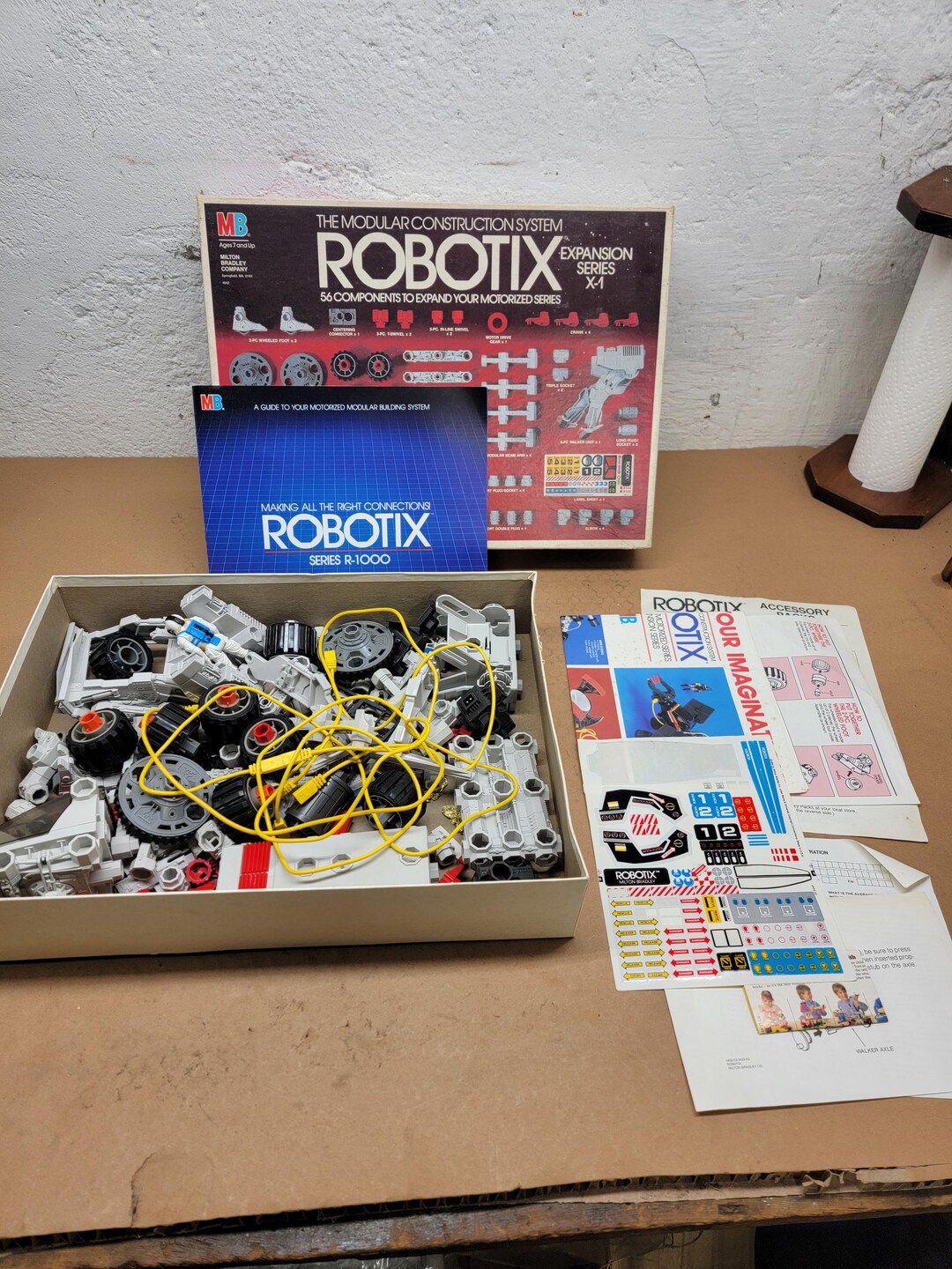 Vintage 1986 Milton Bradley ROBOTIX Expansion Series X-1 Parts & Pieces ...