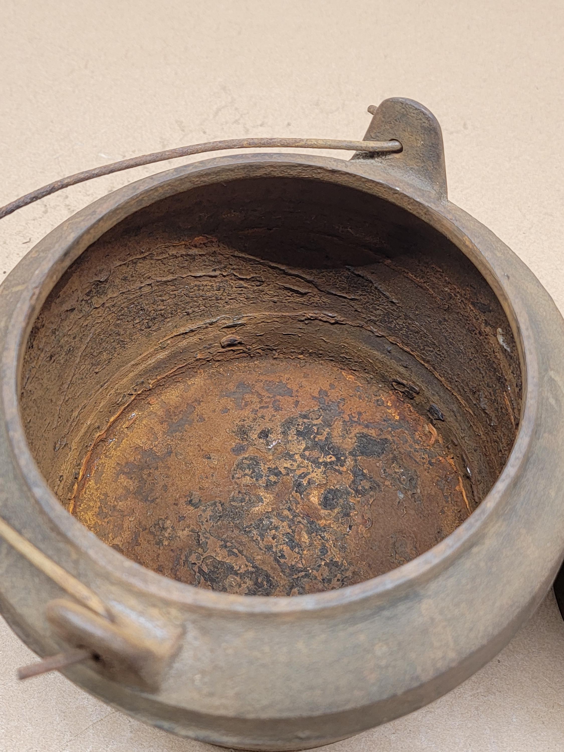 Vintage / Antique Marietta PA 2 Cast Iron Dual Pot Smelter W/ Gate ...