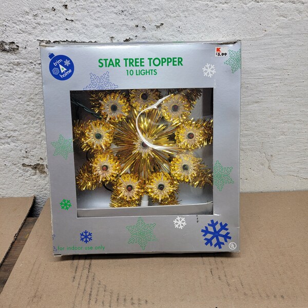 Kmart Gold Tree Topper - Etsy