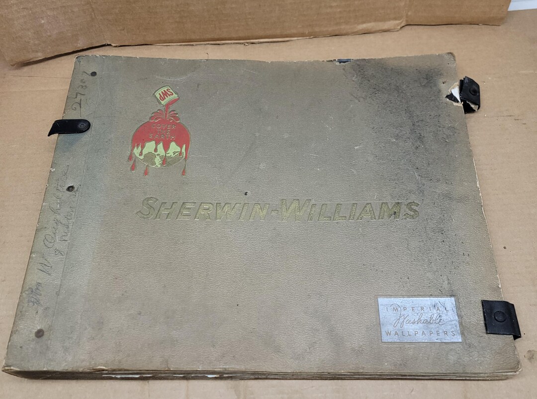 Vintage "rare" Sherwin-williams Wall Paper Folio / Salesman Sample ...
