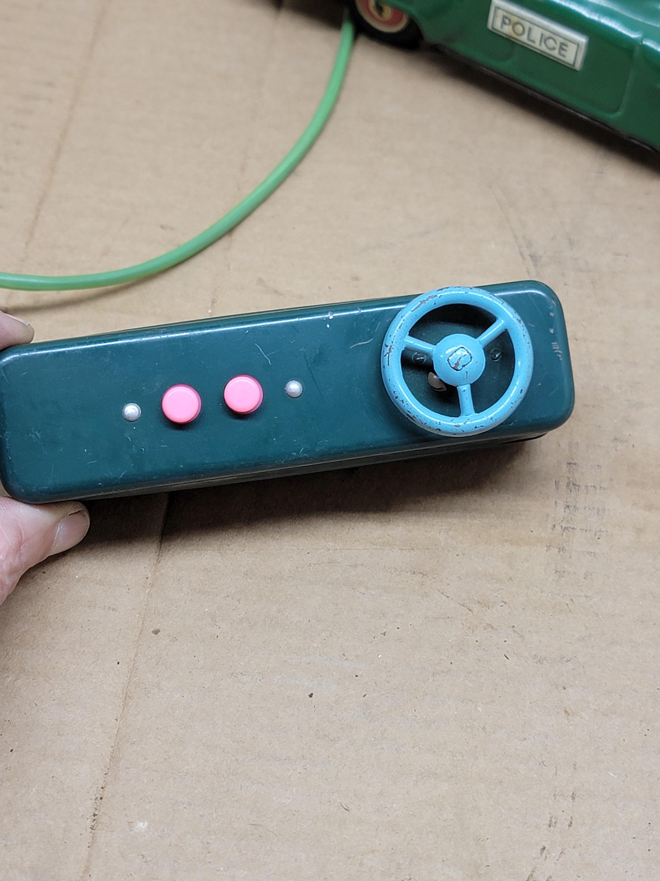 Vintage 1950's Marx Line-mar Green Police Remote Control Car - Etsy