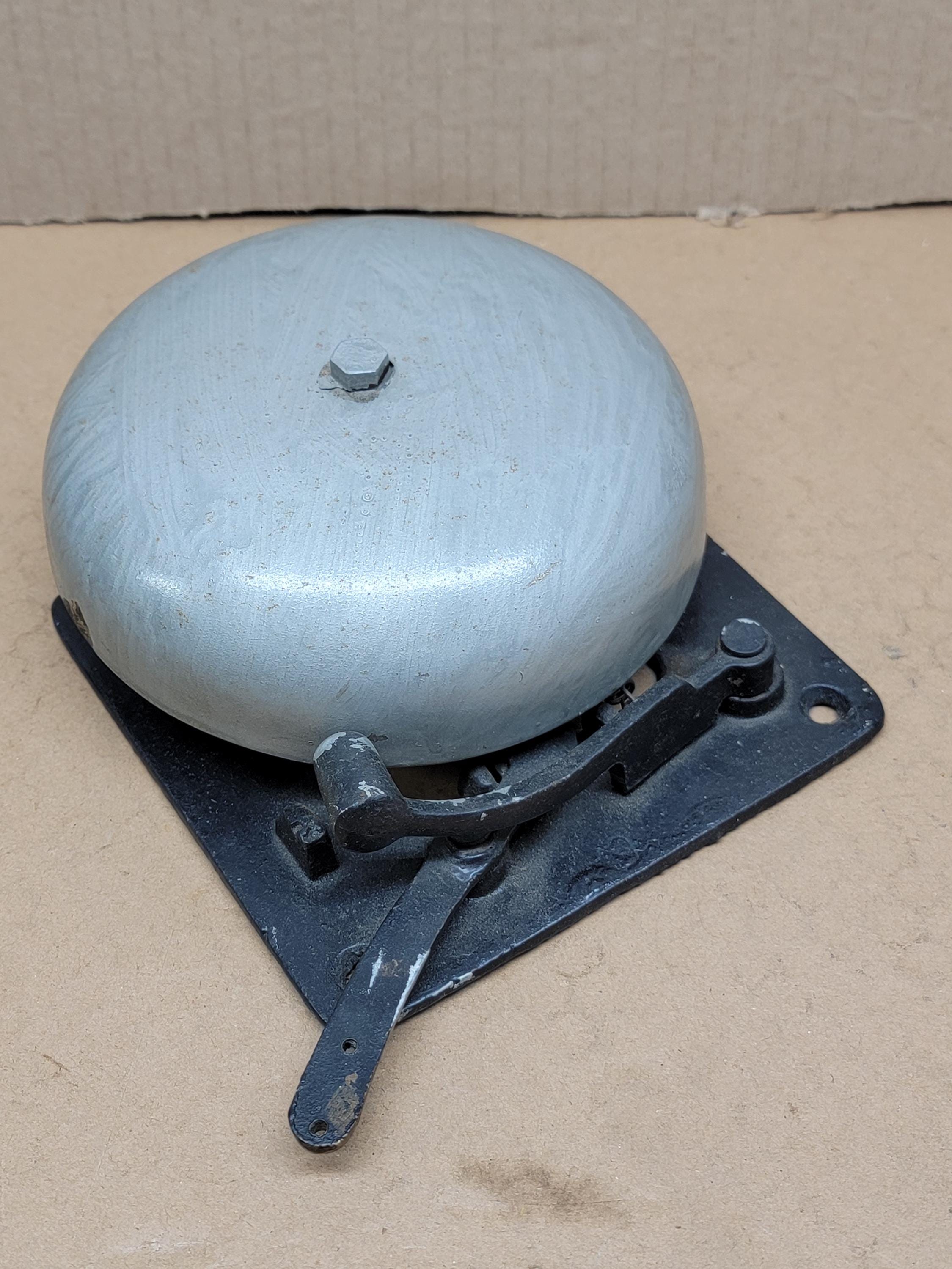 Vintage Manual Boxing Ring Bell 6 Diameter Ring Bell Mounted W/ Spring ...