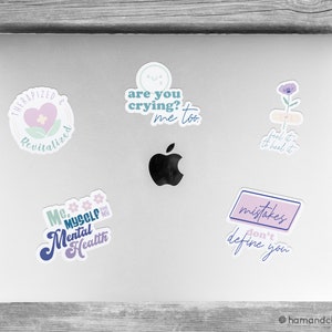Me Myself and My Mental Health Aware Sticker, Positive Motivational ...