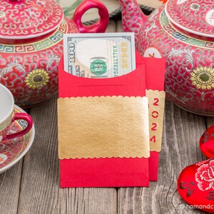 Lunar New Year 2024 Year of the Dragon Red Envelopes Chinese New Year ...