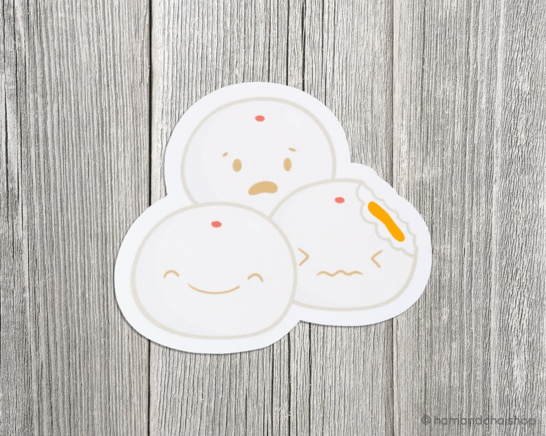 6pc Dim Sum Sticker Pack Set A Chinese Cantonese Cuisine - Etsy