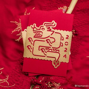 Lunar New Year 2024 Year of the Dragon Red Envelopes Chinese New Year ...