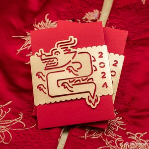 Lunar New Year 2024 Year of the Dragon Red Envelopes Chinese - Etsy