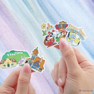 MINI Toontown Sticker Pack (8pc) | Disneyland Inspired Mickey Minnie ...