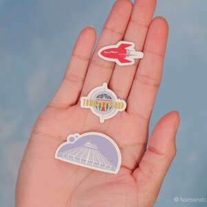 MINI Tomorrowland Sticker Pack 9pc Disneyland Inspired Disney Park ...