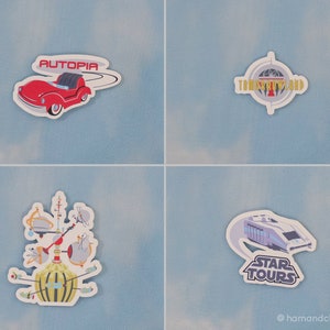 MINI Tomorrowland Sticker Pack 9pc Disneyland Inspired Disney Park ...